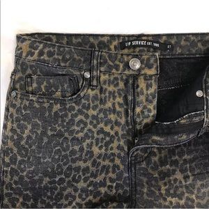 Lip Service | Shorts | Lip Service High Waist Animal Print Jean Shorts ...